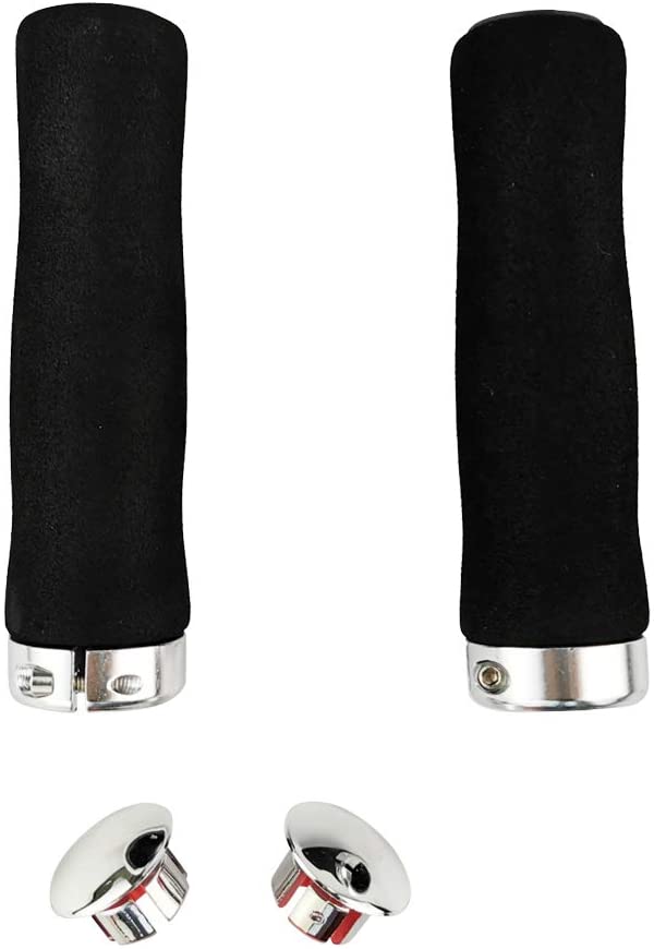 UPANBIKE Bike Grips Soft EVA Foam Sponge Single Lock On Handlebar Gri